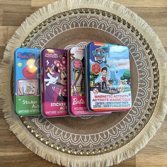 Disney Junior | Toys | Kids Activity Tins Minnie Barbie Paw Patrol ...